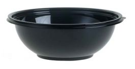 RPET salad bowl 375cc BLACK