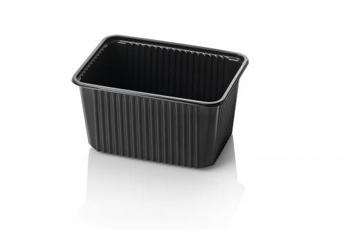 PP tray 180/93 1500cc th BLACK